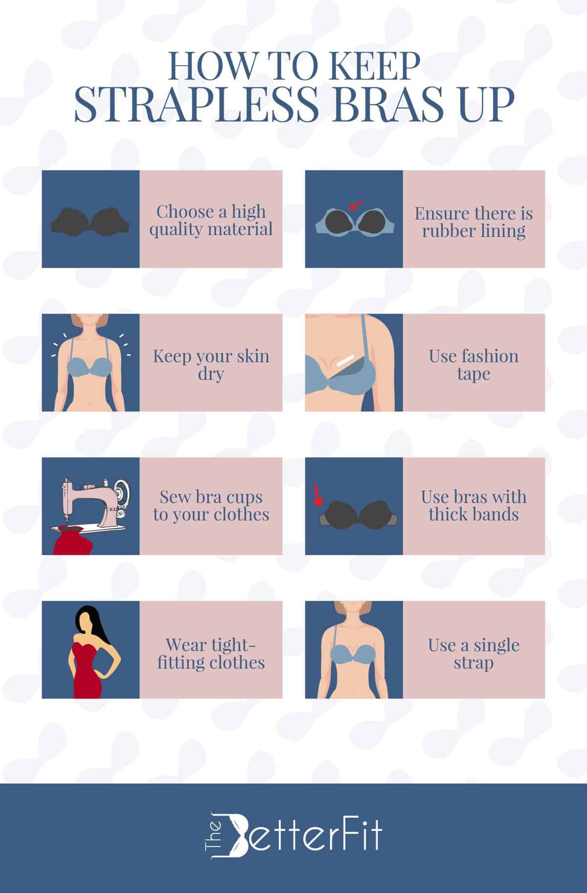 How to Keep Your Pesky Strapless Bra Up and On | TheBetterFit